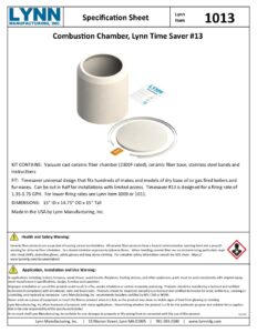 Specification-Sheet-1013 | Lynn Manufacturing